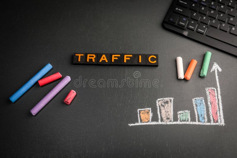 Traffic. Text from Old Alphabet Letters Stock Photo - Image of planning ...