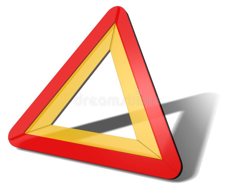 Traffic triangle stock illustration. Illustration of abstract - 17126630