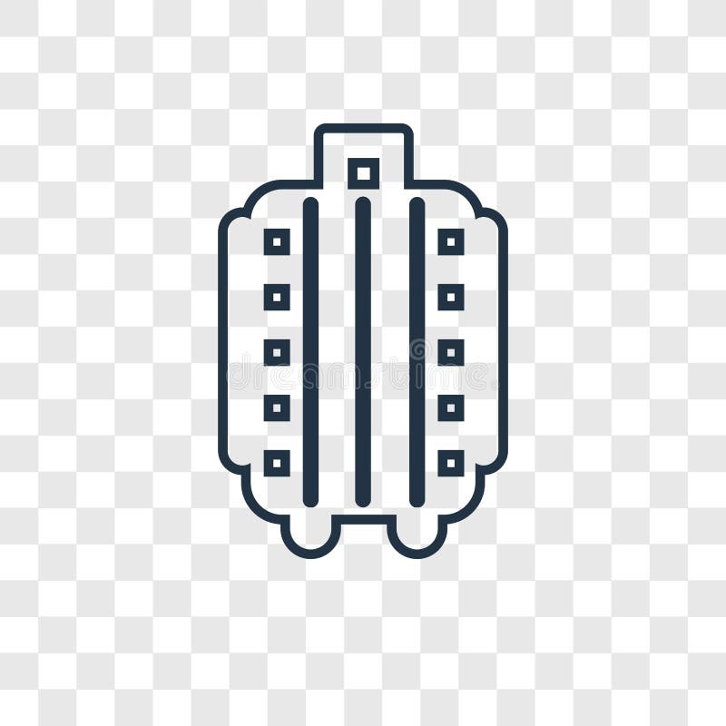 Traffic Vector Linear Icon Isolated on Transparent Background, T Stock ...