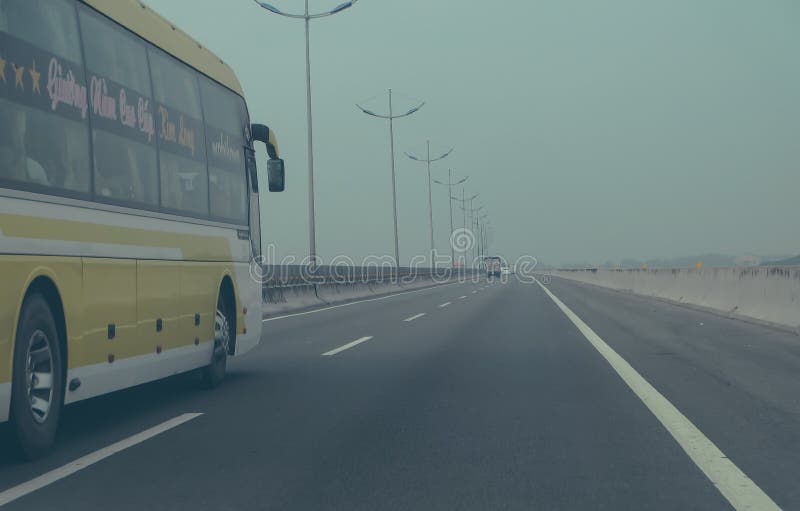Traffic on Vietnam High-way Editorial Stock Image - Image of expressway ...