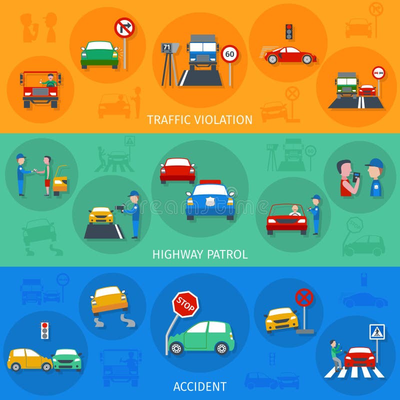 Traffic Violation Icons Set Stock Vector - Illustration of interface ... Traffic Violation Icons Set Stock Vector - Illustration of interface ...