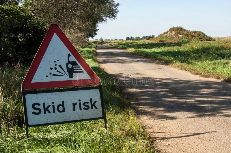 Traffic warning sign stock photo. Image of work, risk - 60210970