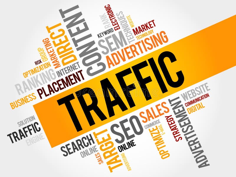 TRAFFIC word cloud stock illustration. Illustration of design - 200026915