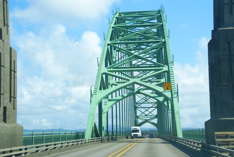 Traffic on Yaquina Bay Bridge, Stock Photo - Image of coast, oregon ...