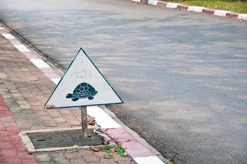 Traffice Sign Wayside the Road Stock Photo - Image of road, symbol ...