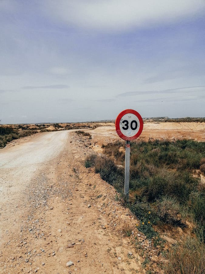 Trafic Signal in Desertic Landscape Stock Image - Image of trafic ...