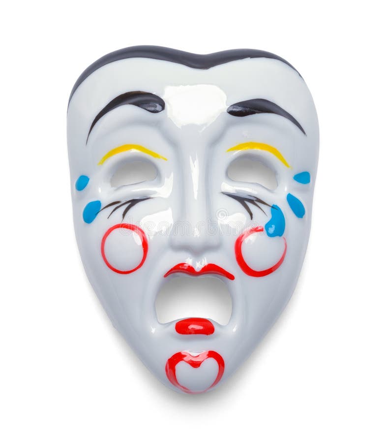 Tragedy Mask stock photo. Image of performance, masquerade - 161369596