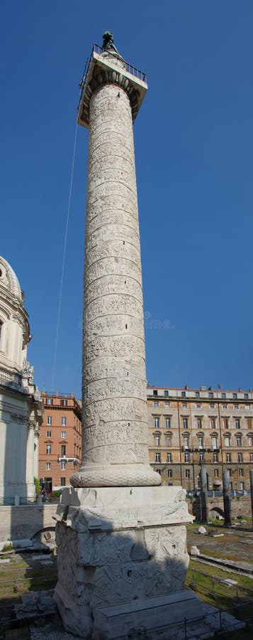 Traian Column (Colonna Traiana) Stock Photo - Image of ancient, column ...