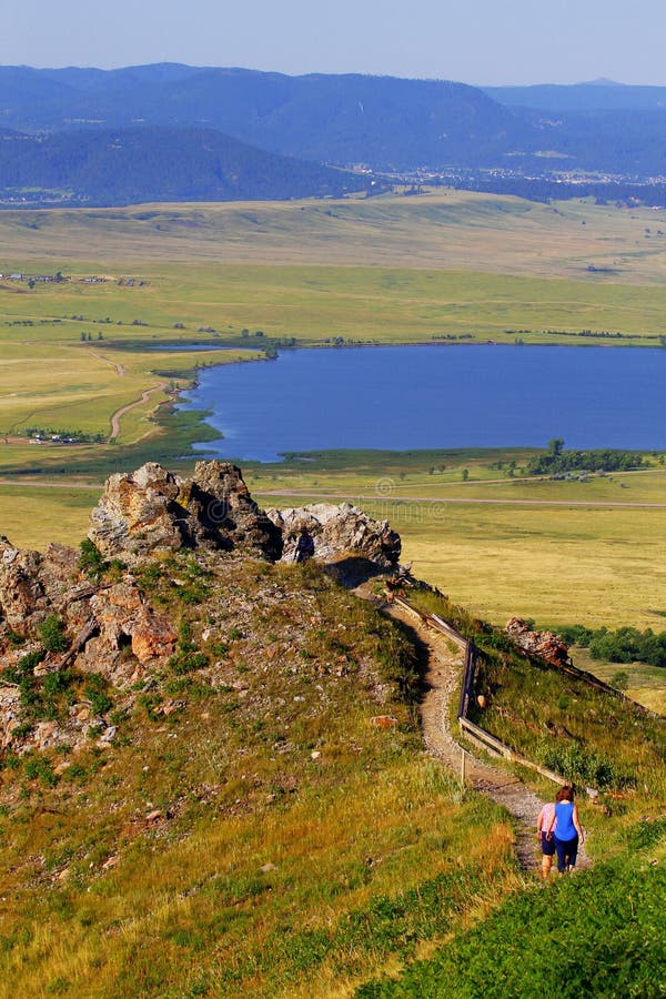 Trail, Bear Butte State Park, South Dakota Editorial Photo - Image of ...