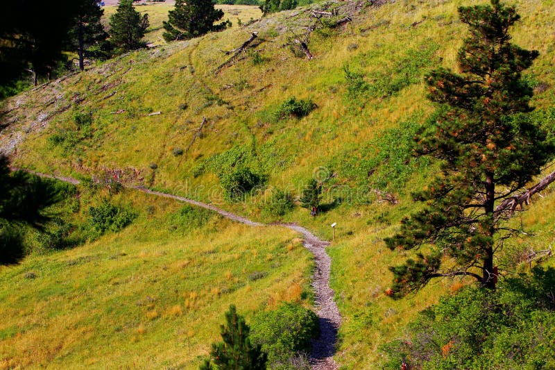 Trail, Bear Butte State Park, South Dakota Stock Image - Image of ...