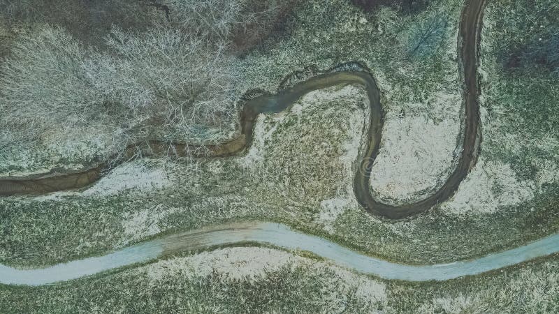 A Trail Follows a Stream in Springtime Stock Image - Image of ...