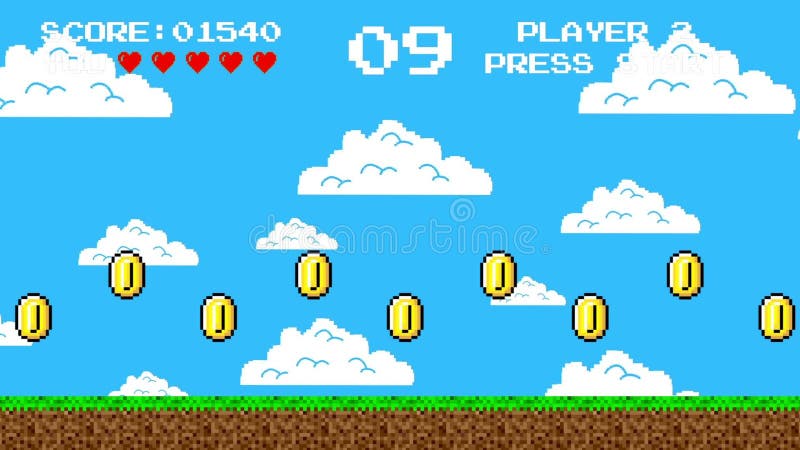 3d Game Coins Falling on the Floor. Stock Video - Video of pile ...