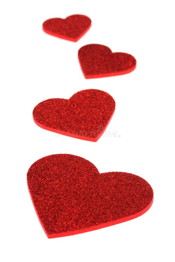 Hearts in a row stock photo. Image of sweet, symbol, hearts - 12924018