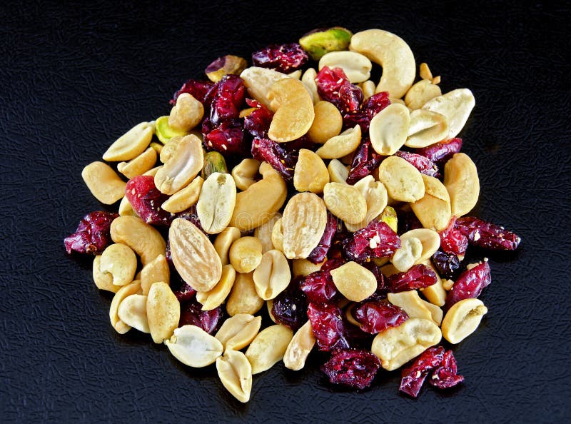 Trail Mix Called Student Feed Stock Image - Image of trail, pistachio ...