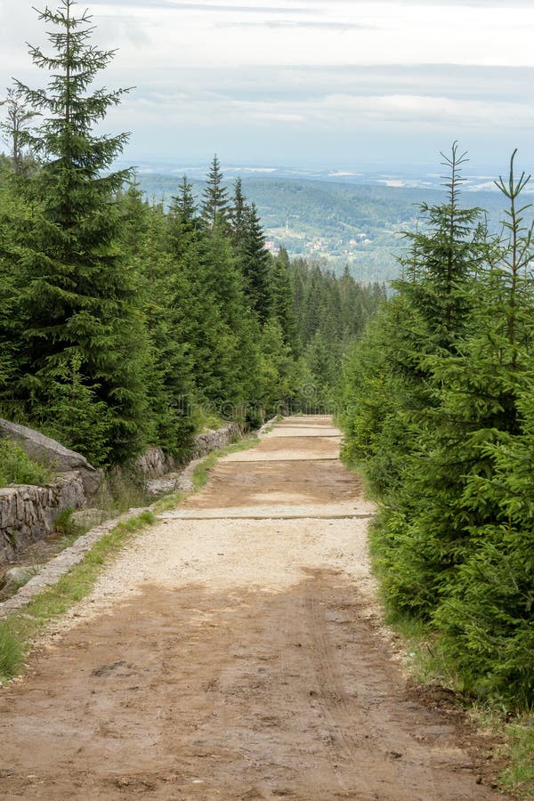 The trail in the mountains stock photo. Image of trail - 94672394