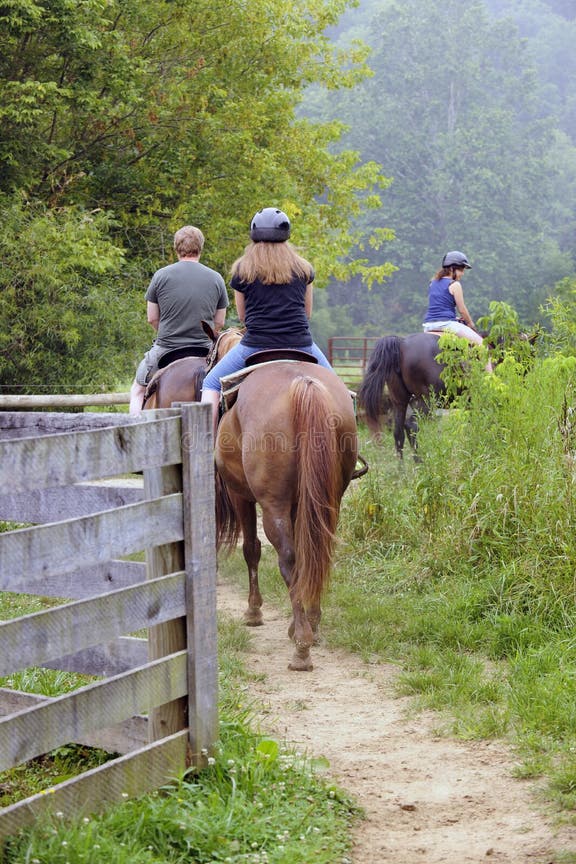 Trail Riders stock image. Image of father, ride, teenagers - 20438255
