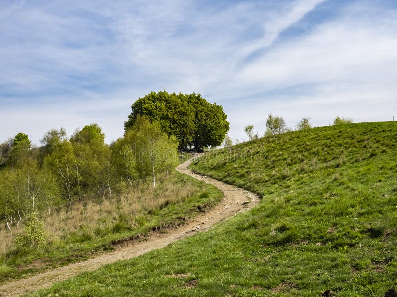 Trail Road in the Italian Alps of Lake Como Stock Image - Image of como ...