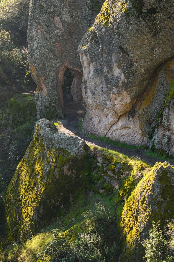 Trail through the Rock stock image. Image of pathway - 170978599