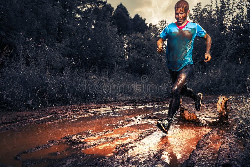 Trail runner stock photo. Image of adventure, race, trail - 76616920