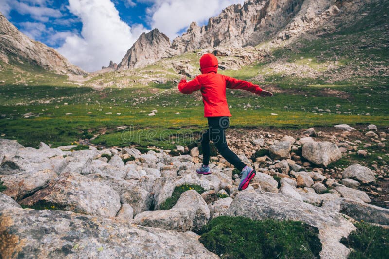 Trail runner running stock photo. Image of healthy, freedom - 132816012
