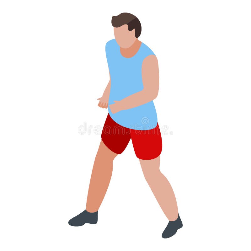 Trail Running Icon, Isometric Style Stock Vector - Illustration of ...