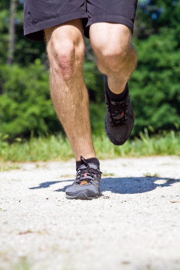 Trail Running Legs, Exercise Outdoors Stock Image - Image of training ...