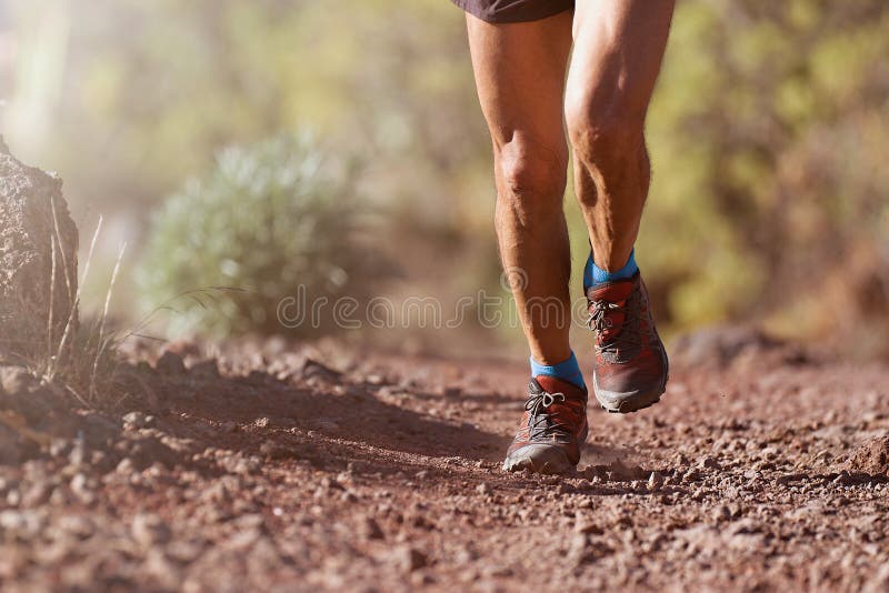 Trail running man stock photo. Image of legs, lifestyle - 173018530