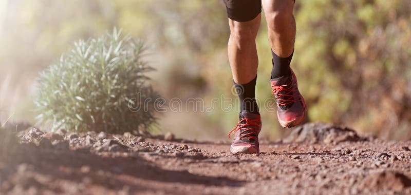 Trail running man stock image. Image of determination - 173018319