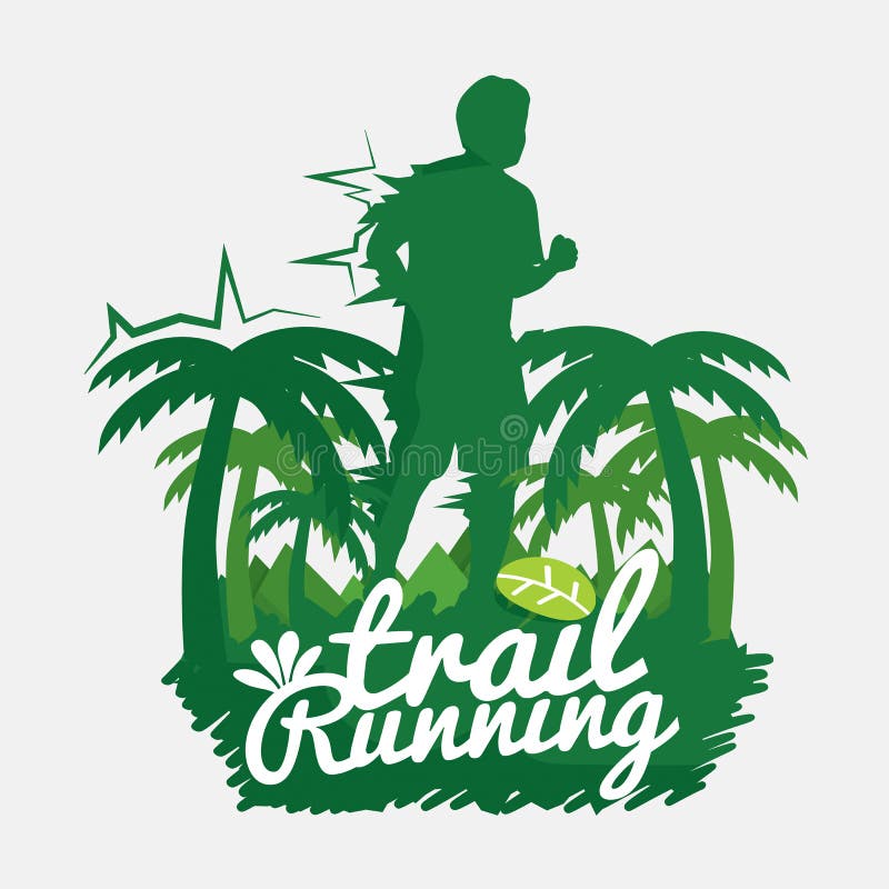 Trail Running Icon in Trendy Design Style. Trail Running Icon Isolated ...