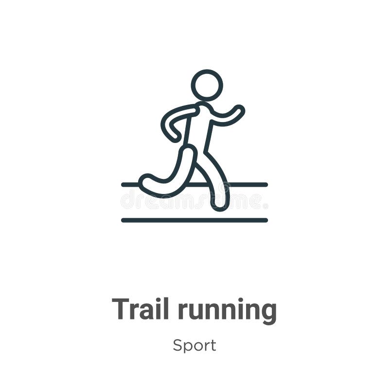 Trail Running Line Icon Set. Included Icons As Runner, Sport, Healthy ...