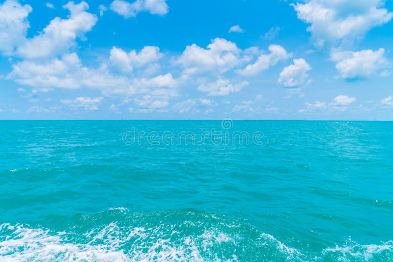 .Trail on Sea Water Surface Behind Boat Stock Image - Image of splash ...