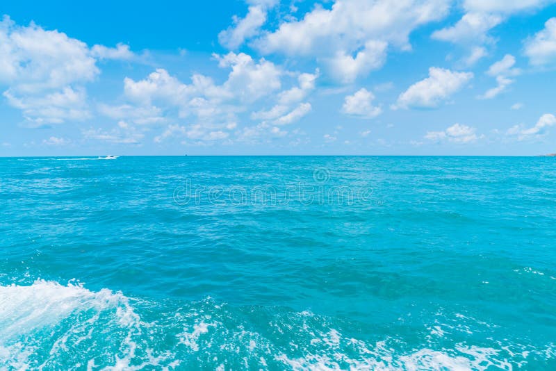 .Trail on Sea Water Surface Behind Boat Stock Image - Image of speed ...