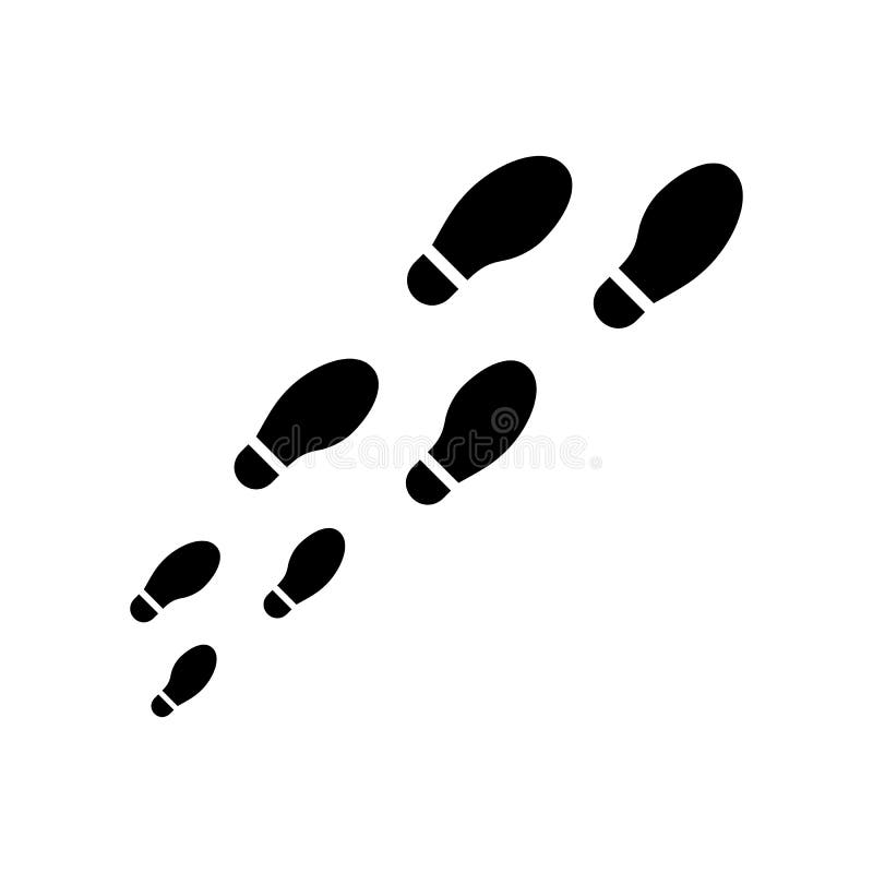 Trail Shoes. Foot Print Vector Icon Isolated. Vector Illustration EPS ...