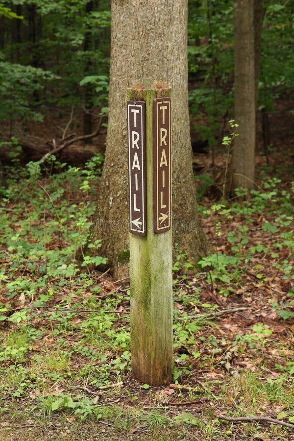 Trail sign stock image. Image of footpath, directions - 10434299