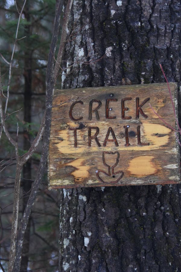 Trail Sign editorial photo. Image of recreation, state - 85386836