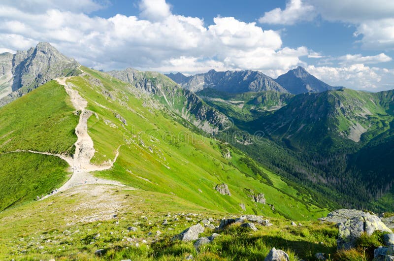 Trail in the Tatras Mountains Stock Photo - Image of hiking, europe ...