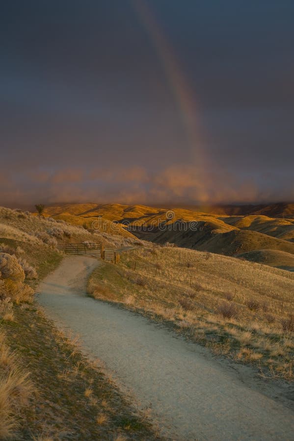 Trail to the rainbow stock photo. Image of path, outside - 7304592
