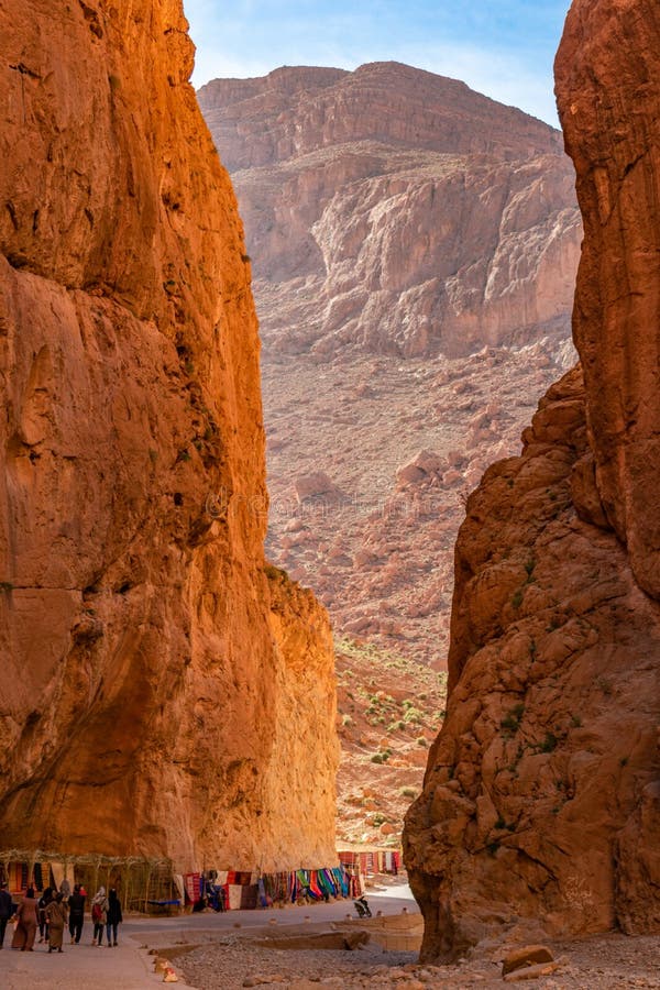 Trail at Todra Gorge in Morocco Editorial Photo - Image of path ...