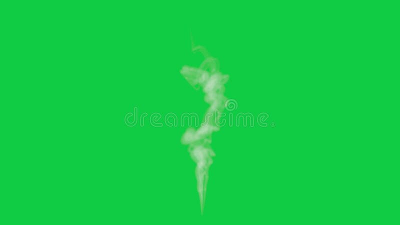 A Trail of Vapor Smoke in Green Screen Stock Video - Video of light ...