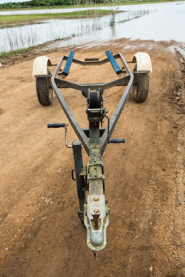 Trailer stock image. Image of trailer, water, motor, fishing - 44357137