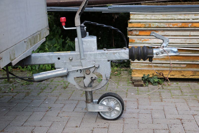 Trailer Coupling for the Car Stock Image - Image of building, brake ...