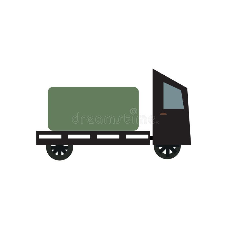 Trailer Icon Vector Sign and Symbol Isolated on White Background ...