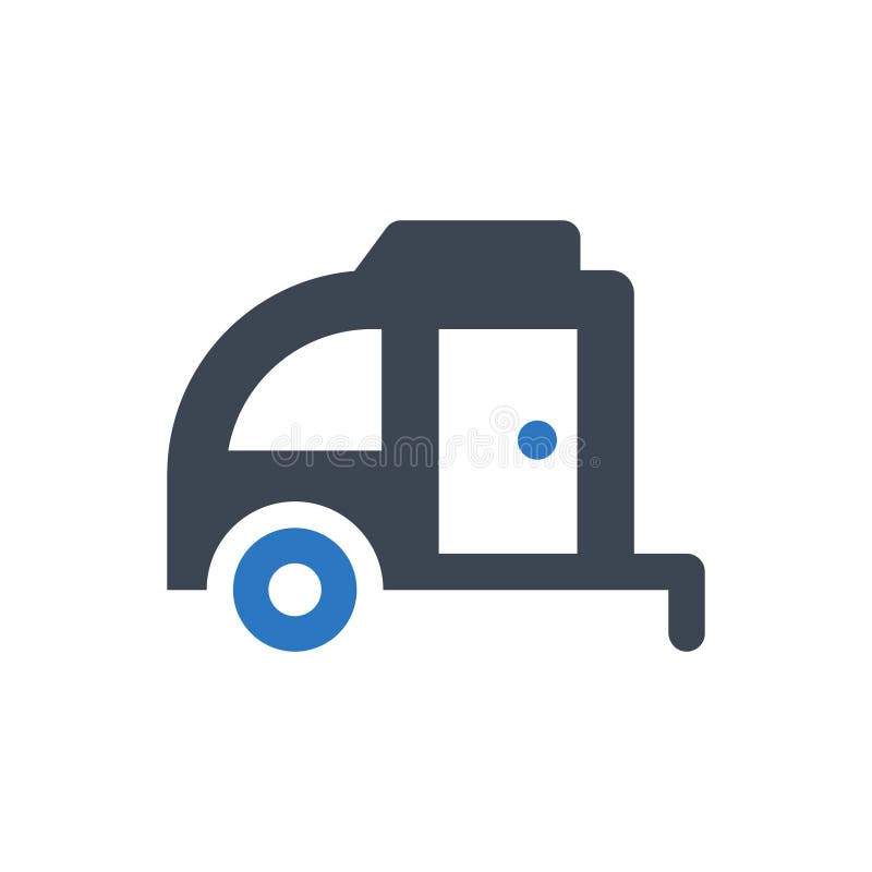 Trailer icon stock vector. Illustration of symbol, trailer - 230674709