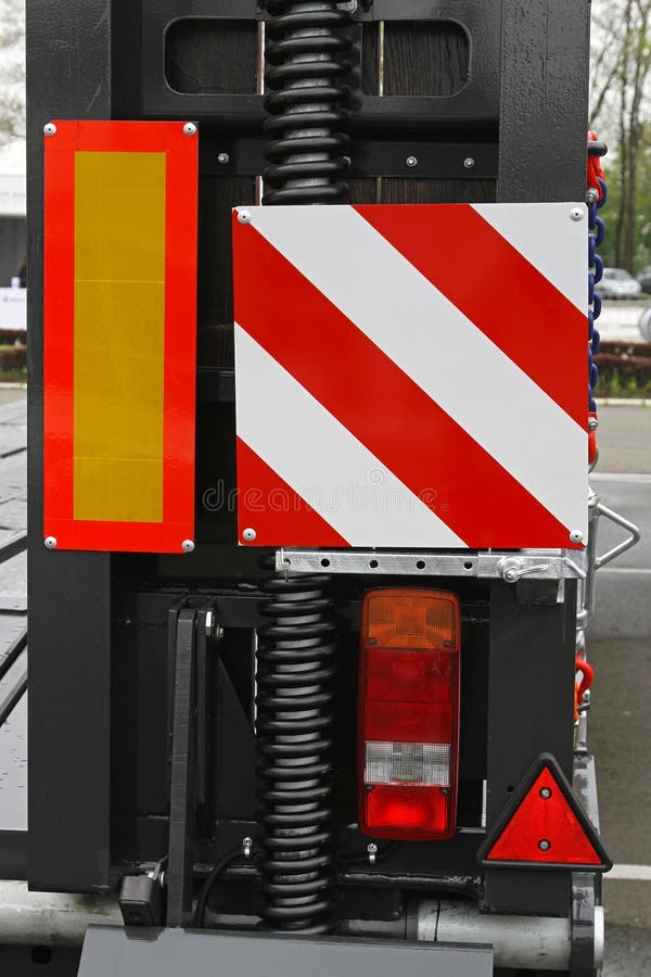 Trailer safety stock image. Image of retroreflective - 31137477