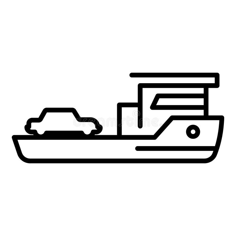Ship Load Port Crane Icon Color Outline Vector Stock Vector ...