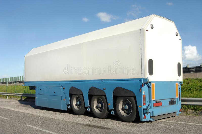 Trailer of truck stock photo. Image of lorry, tires, transport - 2015110