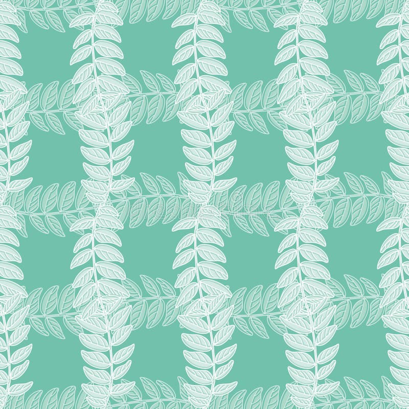 Trailing Leaves Grid Vector Background Pattern Stock Vector ...