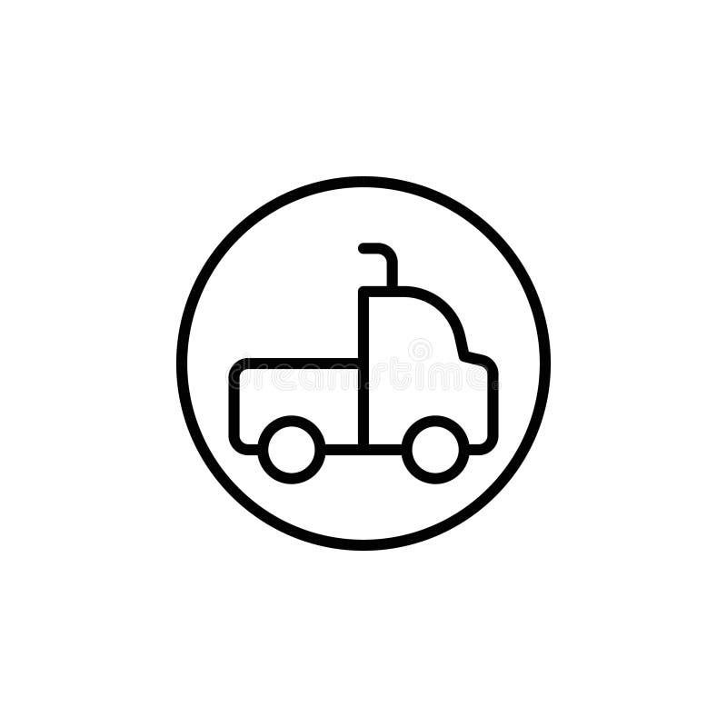 Vector Line Trailor Truck Stock Illustrations – 4 Vector Line Trailor ...