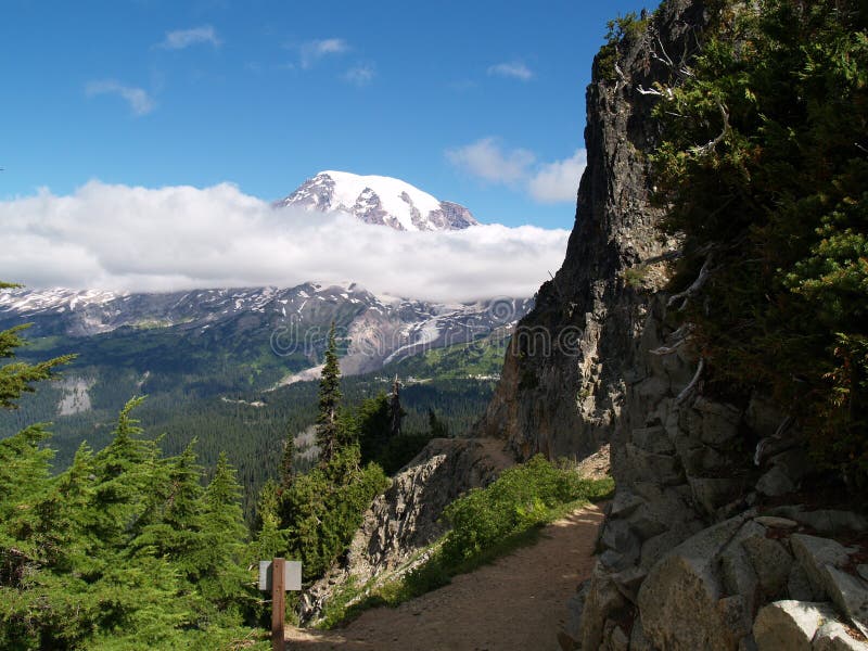 Trails End stock image. Image of mountain, mount, snow - 14153229