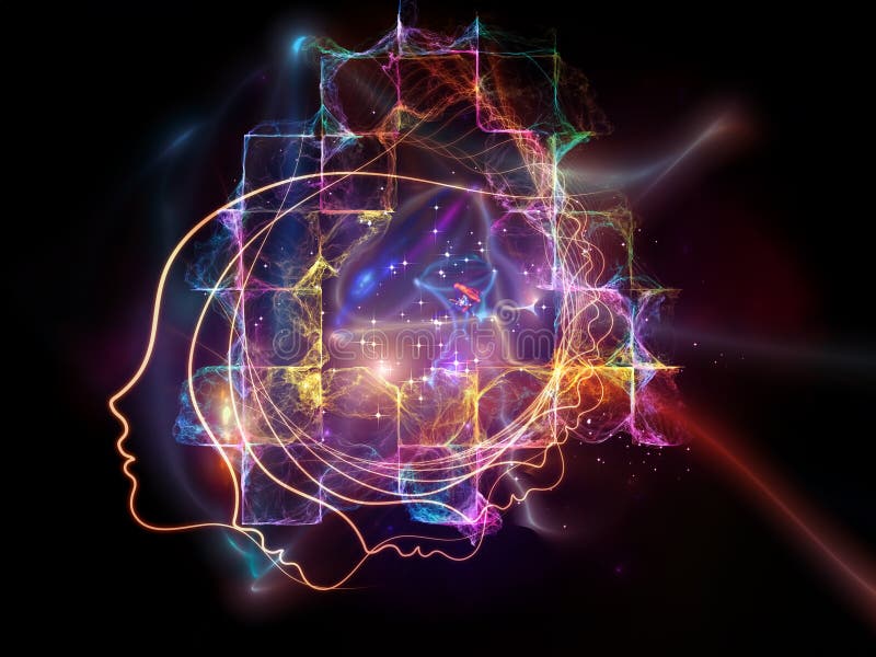 Trails of Future Minds stock illustration. Illustration of background ...